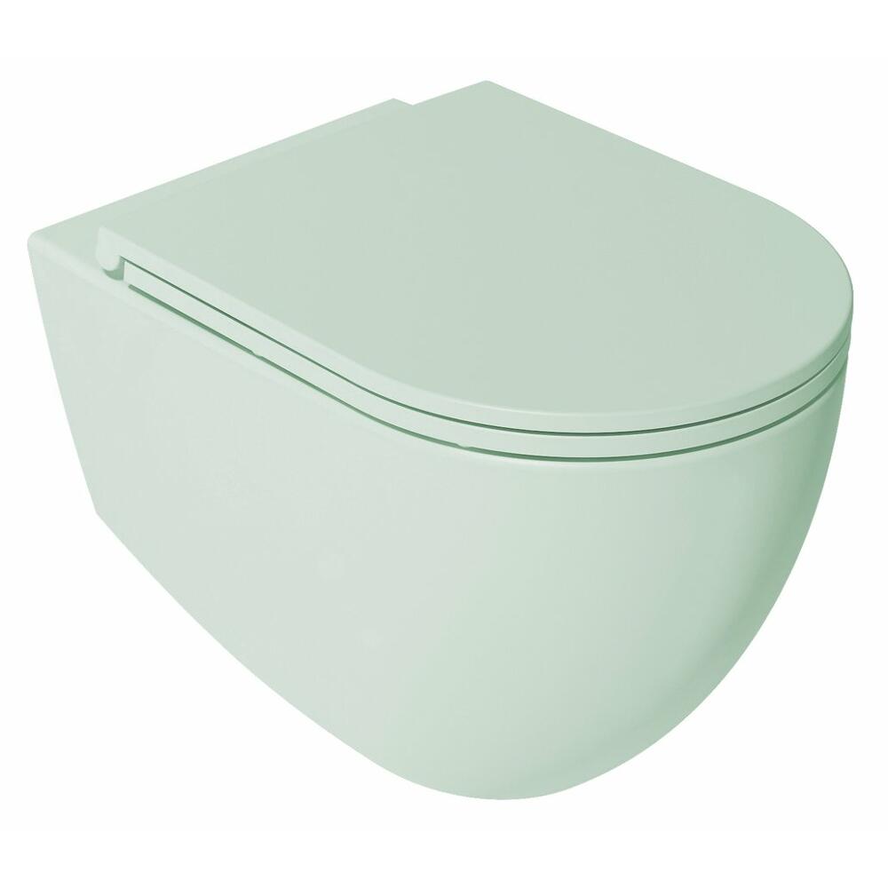 INFINITY WC-Sitz SLIM, Soft Close, Easy Take, grün Mint