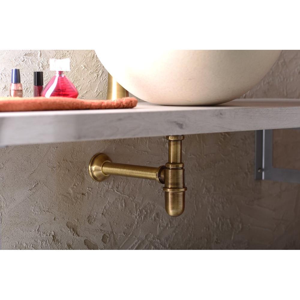 Waschtisch-Siphon 1'1/4, Abfluss 32mm, bronze