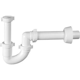 Waschtisch-Siphon, Platzsparend, 1'1/4-32mm, Chrom